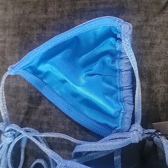 triangl swimwear | Swim | Blue Sparkle String Bathing Suits Top Only ...